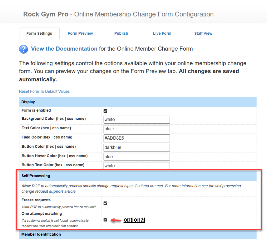 Automatic Processing of Basic Freeze Requests – Rock Gym Pro